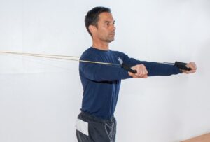 12 Resistance Band Chest Exercises, Stretches, And Workout Program