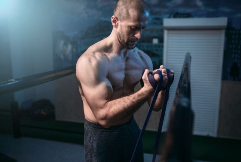 12 Resistance Band Chest Exercises, Stretches, And Workout Program