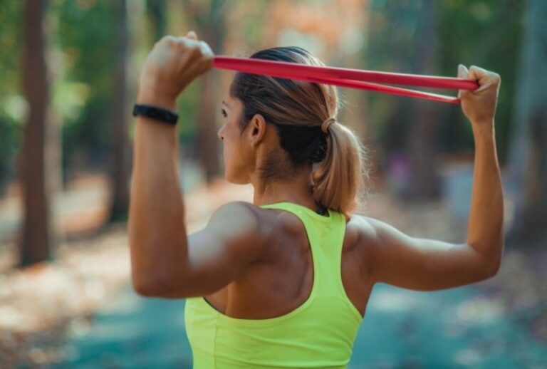 12 Resistance Band Chest Exercises, Stretches, And Workout Program